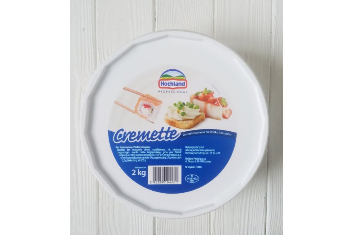 Творожный сыр Hochland Cremette Professional 65%, 2 кг купить Киев ...